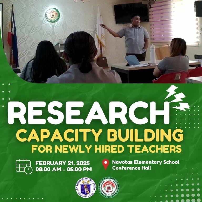 Research Capability Building for 115 Newly Hired Teachers | SDO Navotas